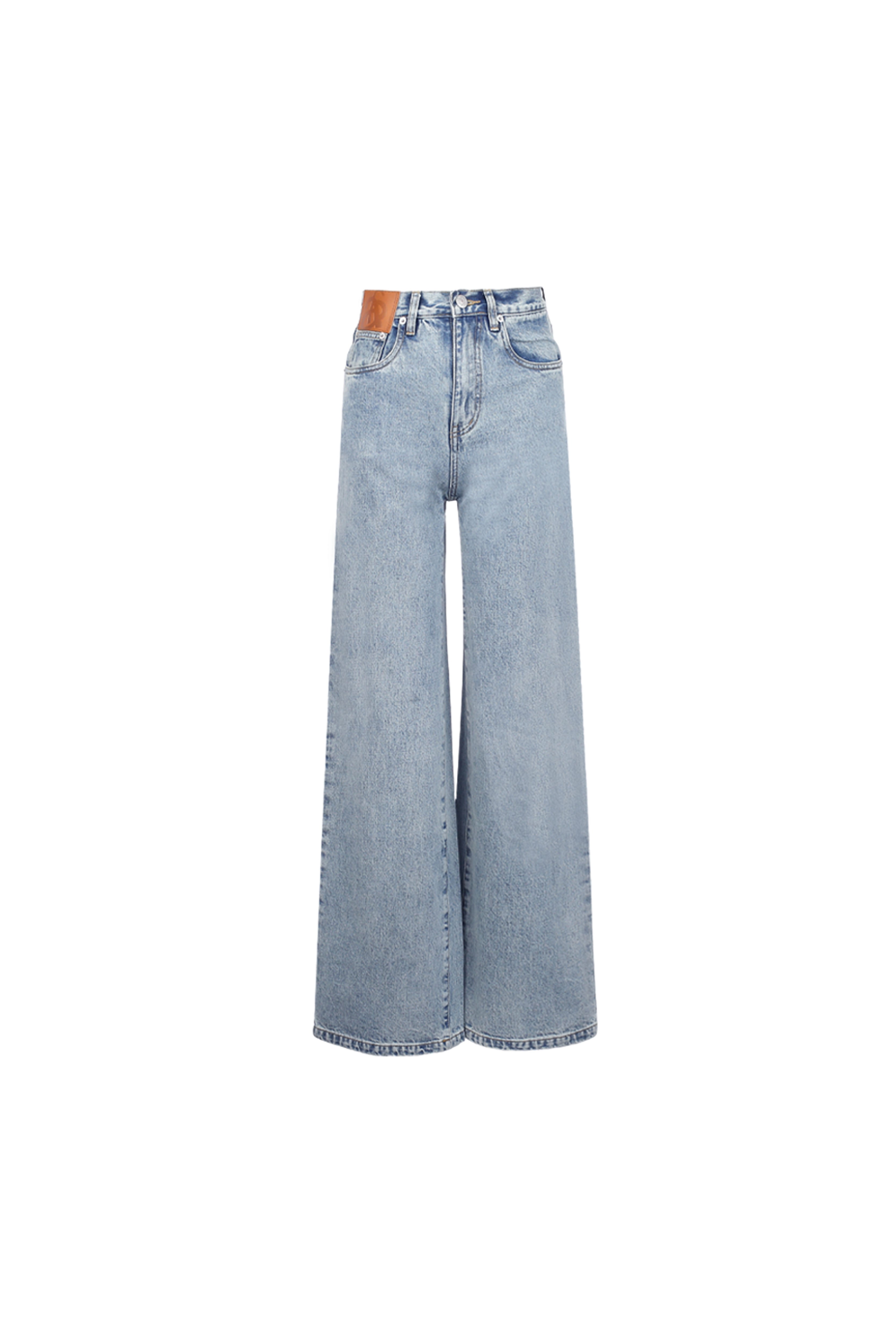 Blue Palm Print Jeans & Ann Andelman Official