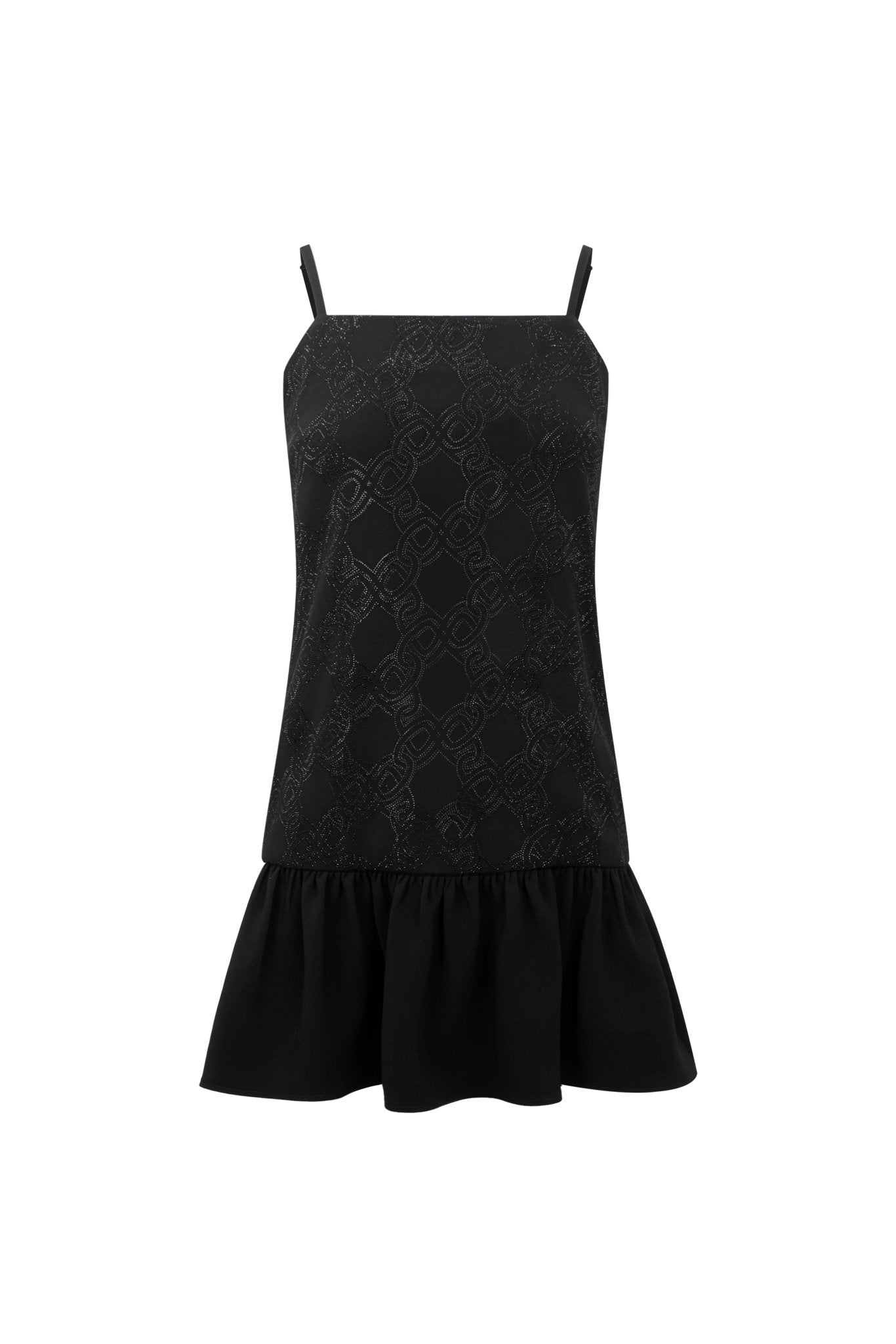 Black LOGO Pattern Diamond Dress & Ann Andelman Official