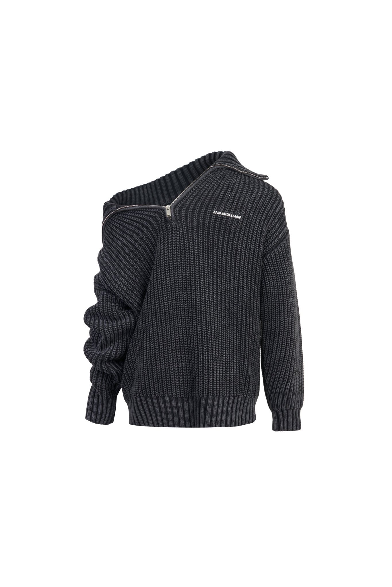 Dark Gray Reversible Sweater & Ann Andelman Official