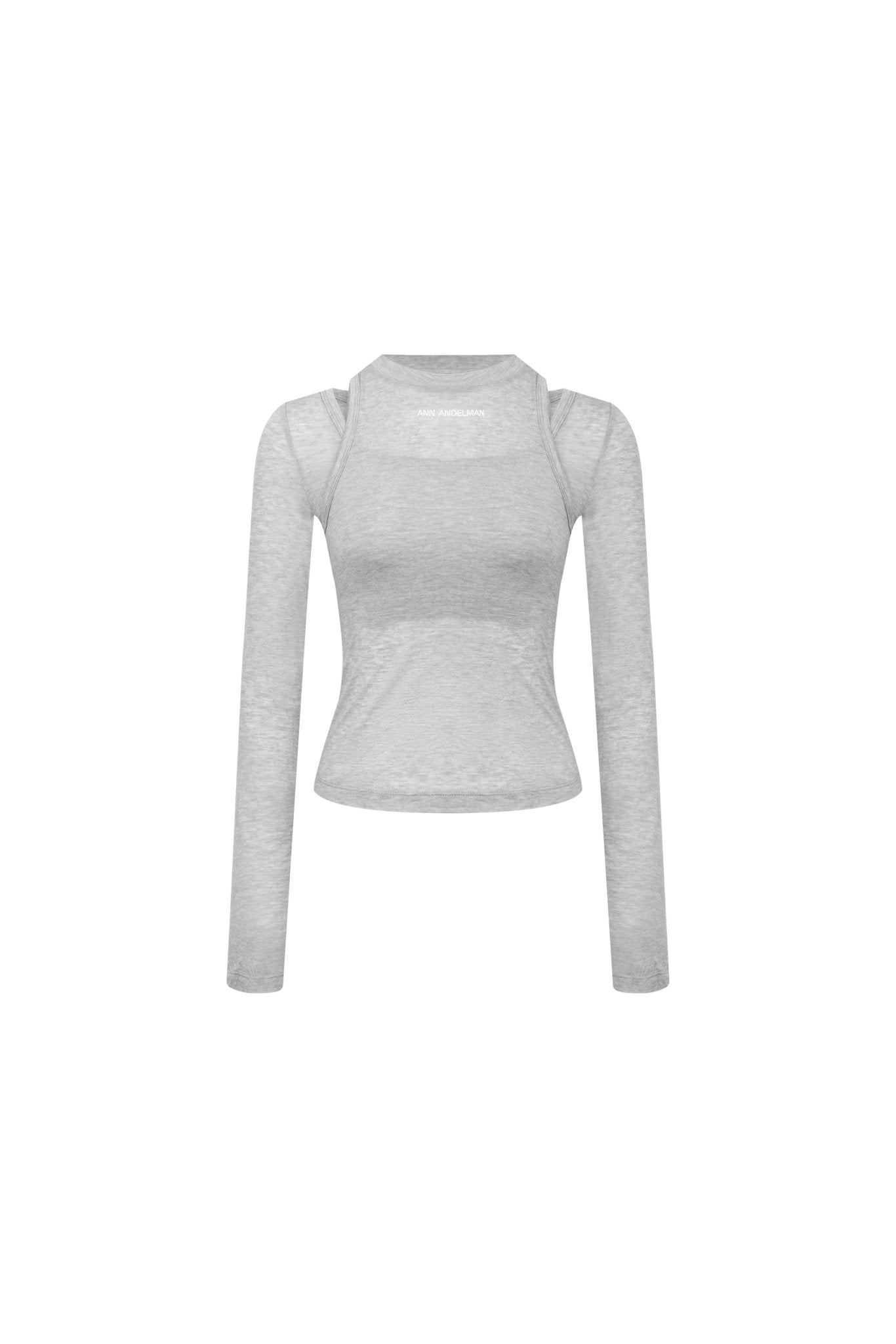 Grey Fake Two Piece Tops & Ann Andelman Official