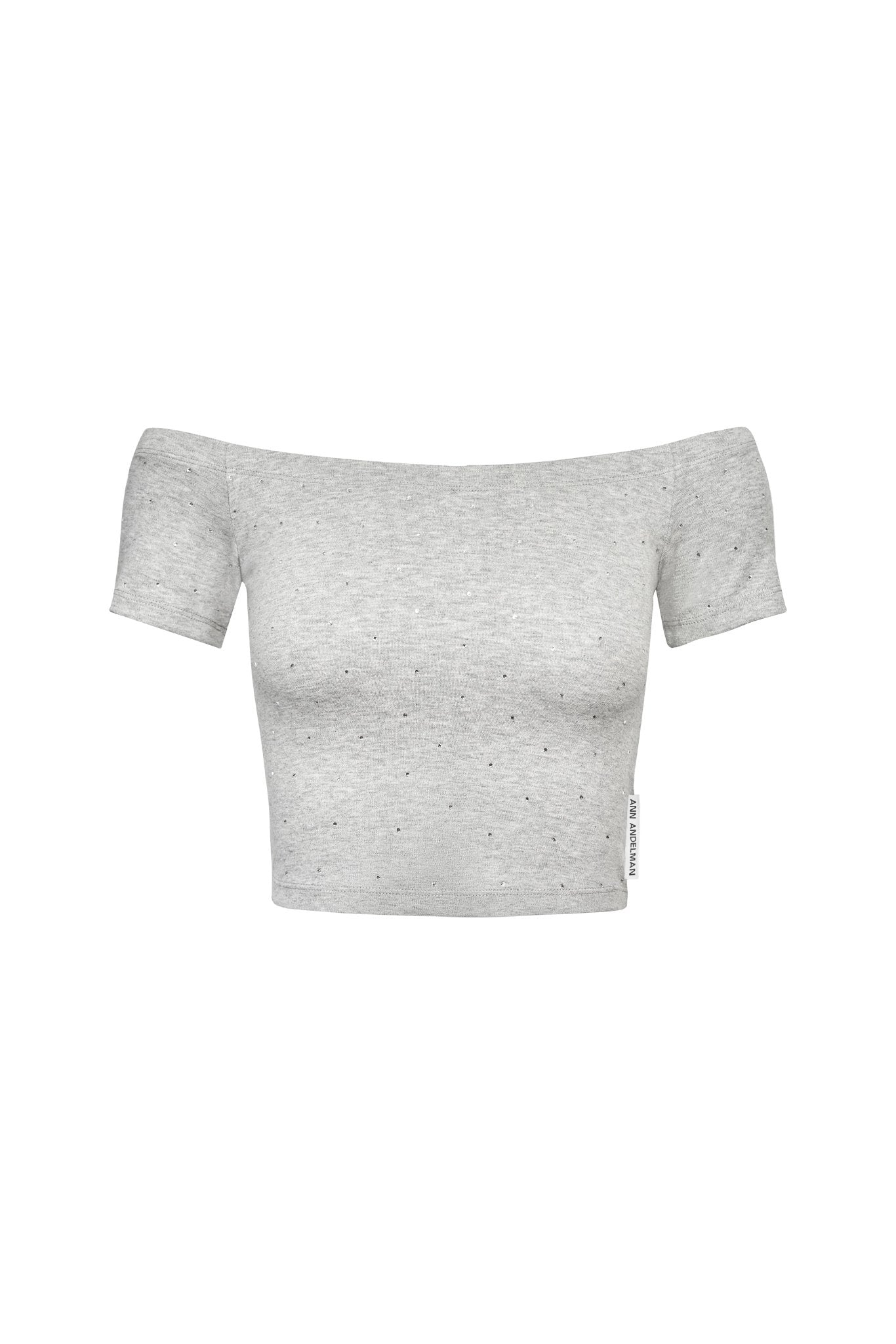 Grey Rhinestone Tube Tops & Ann Andelman Official