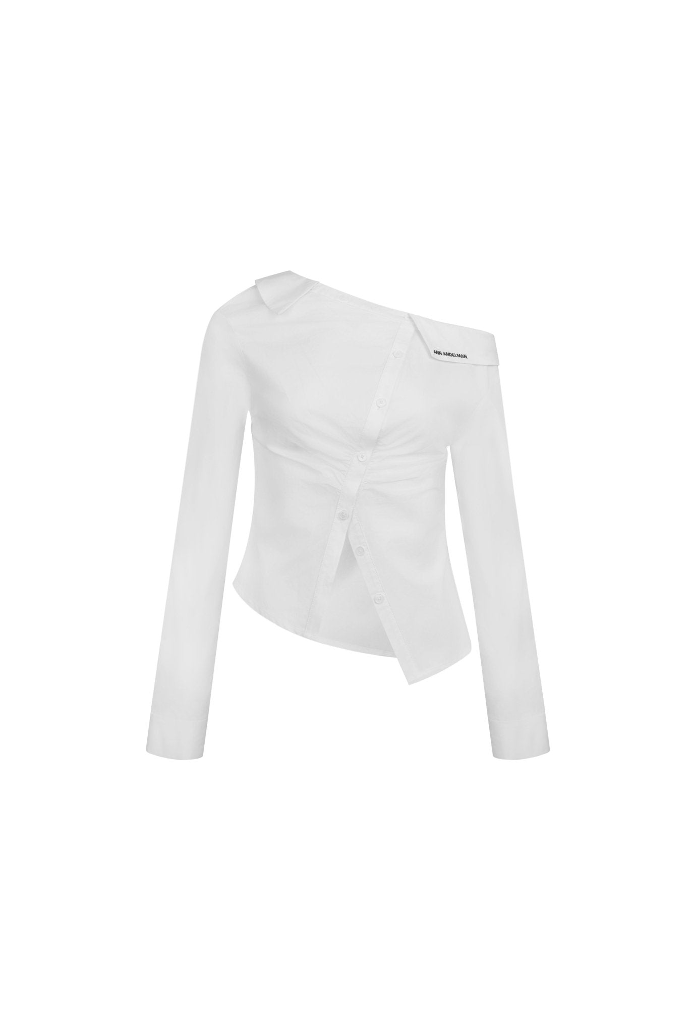 White Deconstructed Shirt & Ann Andelman Official
